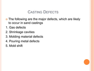 Casting defects | PPTX