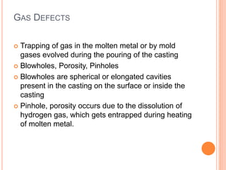 Casting defects | PPTX