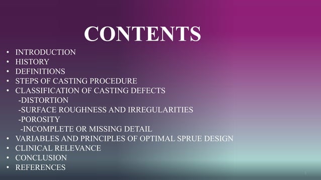 Casting defects in dentistry | PPTX