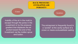 Casting defects in dentistry | PPTX