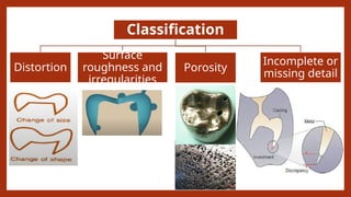 Dental Casting Defects - Dental Materials | PPT