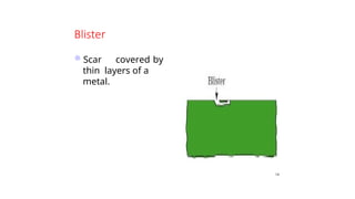 CASTING DEFECTS casting defect is an undesirable irregularity in the ...
