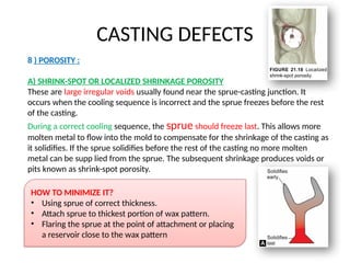CASTING DEFECTS in Prosthodontics Dr. Sanket | PPTX