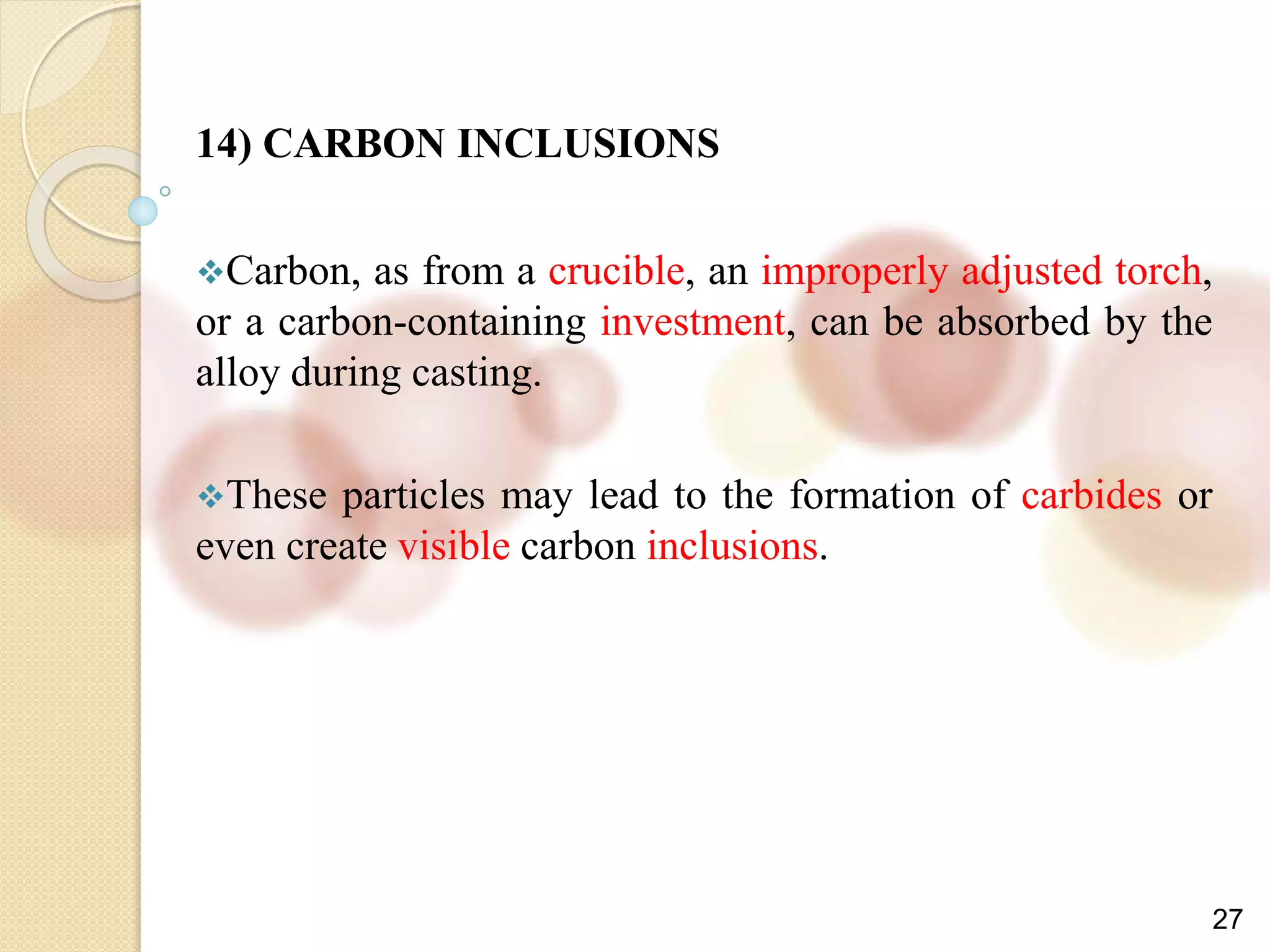 Casting defects in dentistry | PPTX