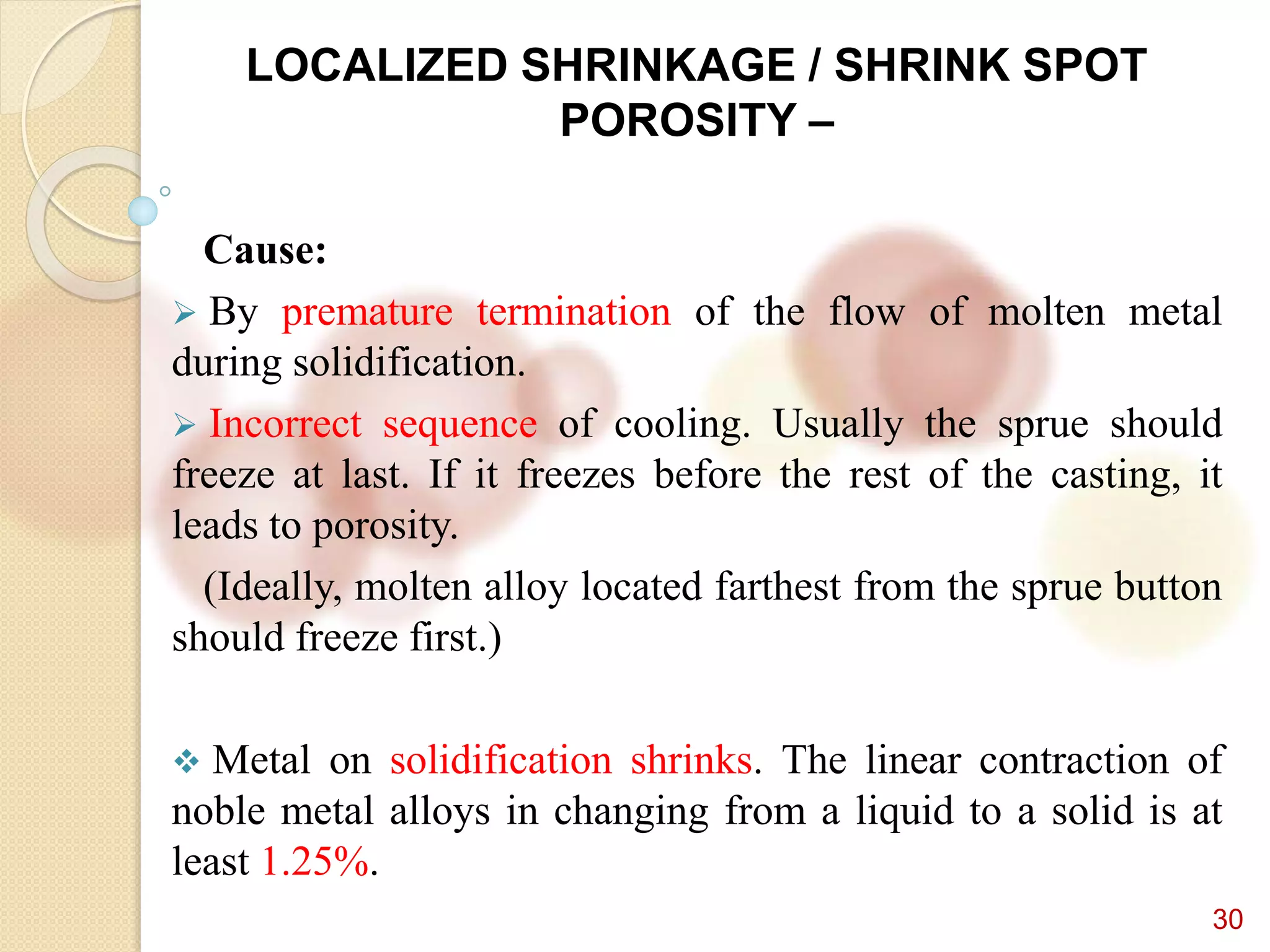 Casting defects in dentistry | PPTX