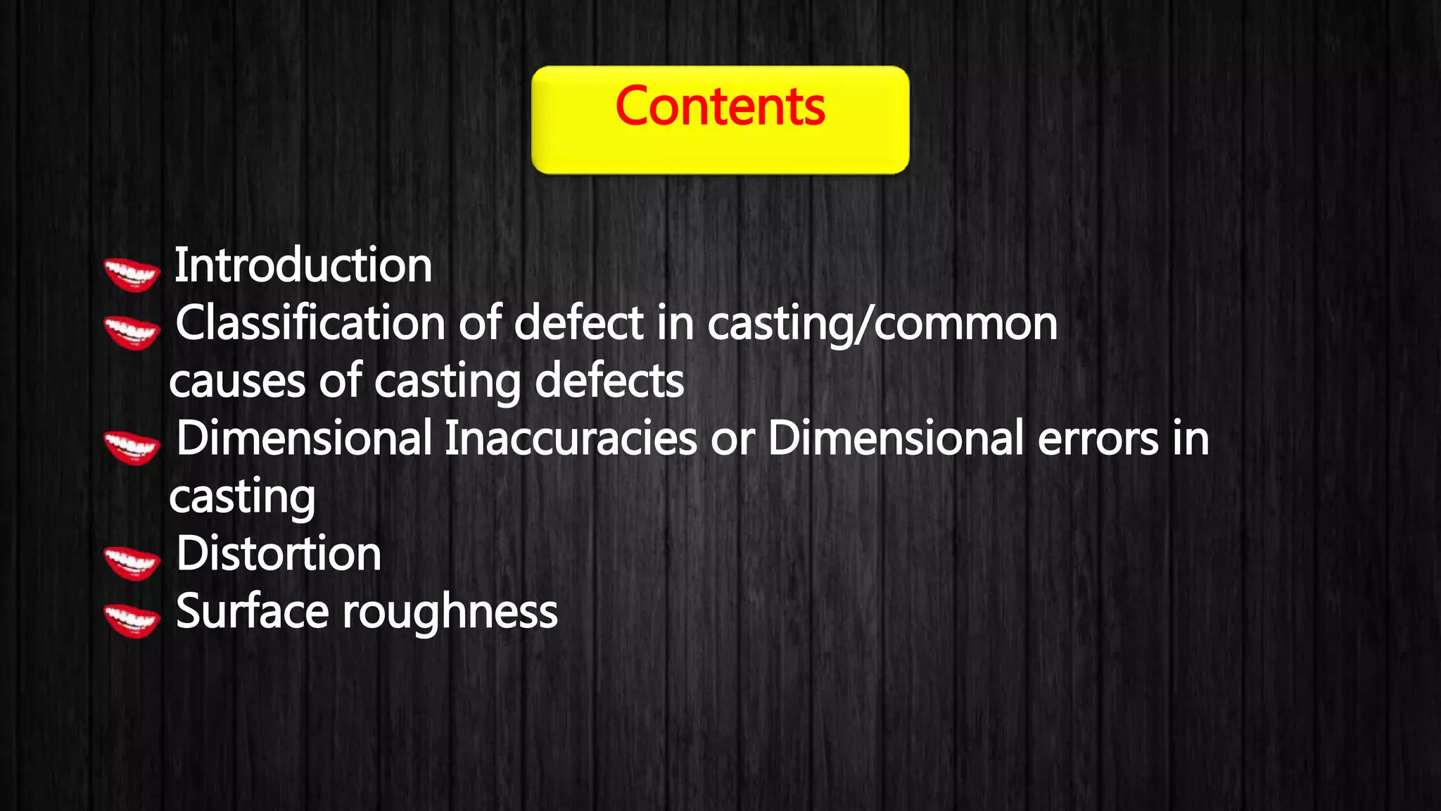 CASTING DEFECTS | PPTX