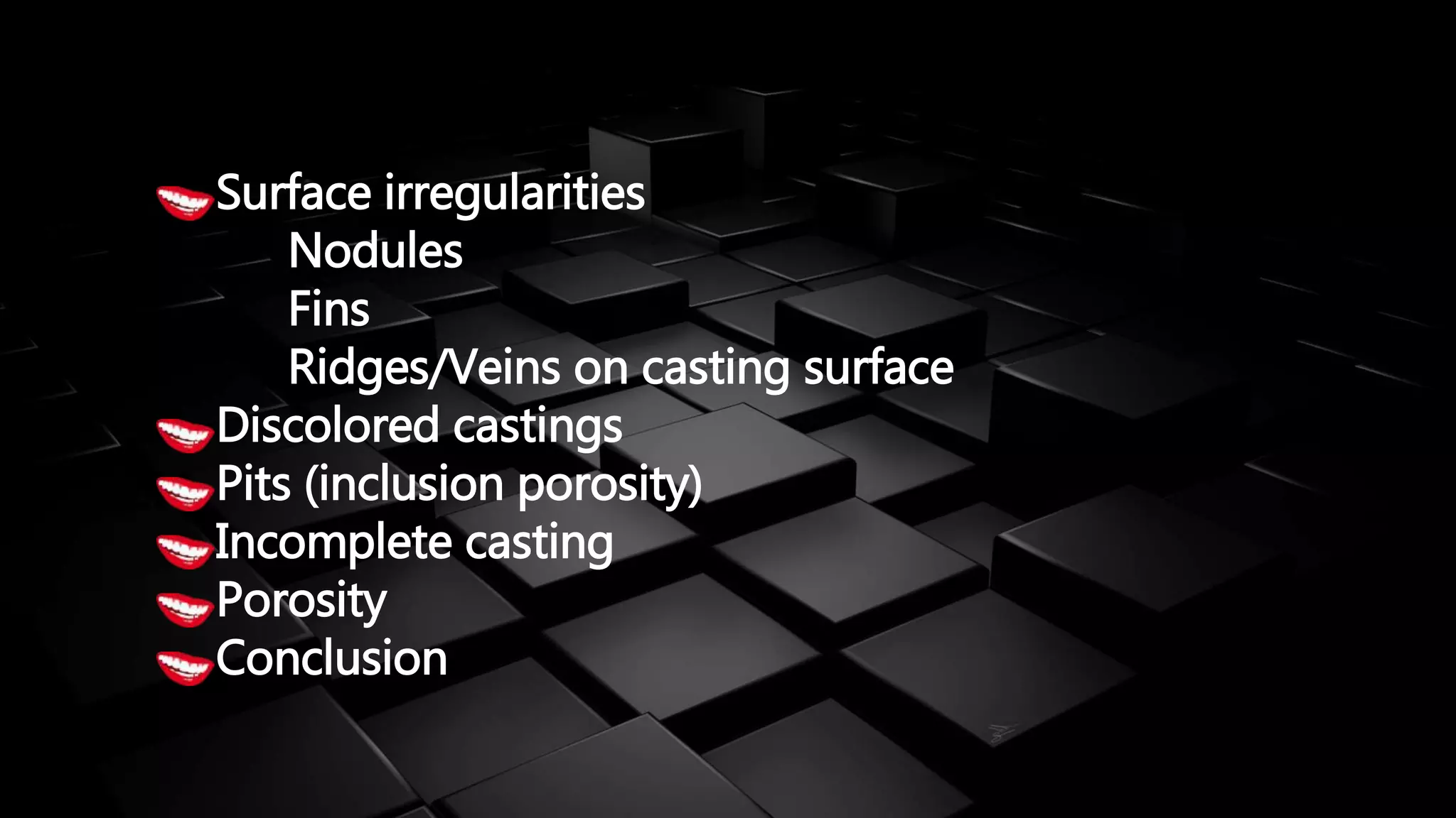 CASTING DEFECTS | PPTX