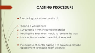 CASTING (Presentation by Dr. Affan, KMDC) | PPT