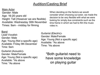 Casting For Video | PPTX