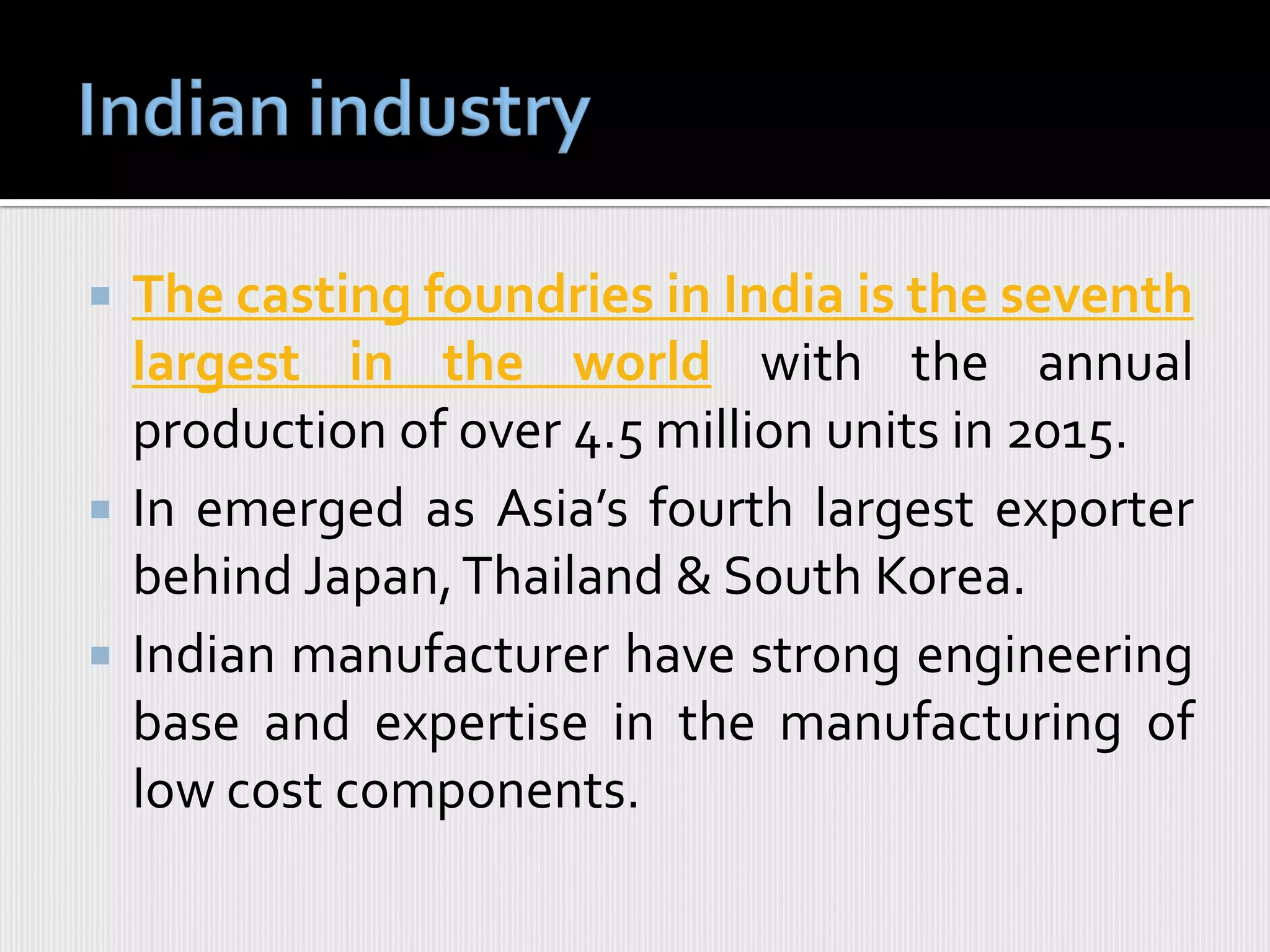 Growth Survery of Casting Foundries in India | PDF