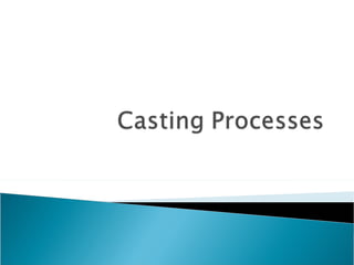 Casting introduction | PPT | Business and Finance