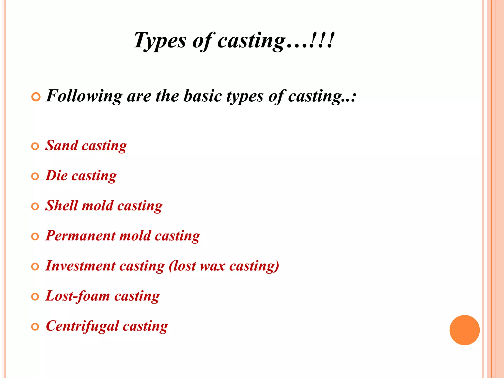 Casting and its types | PPTX