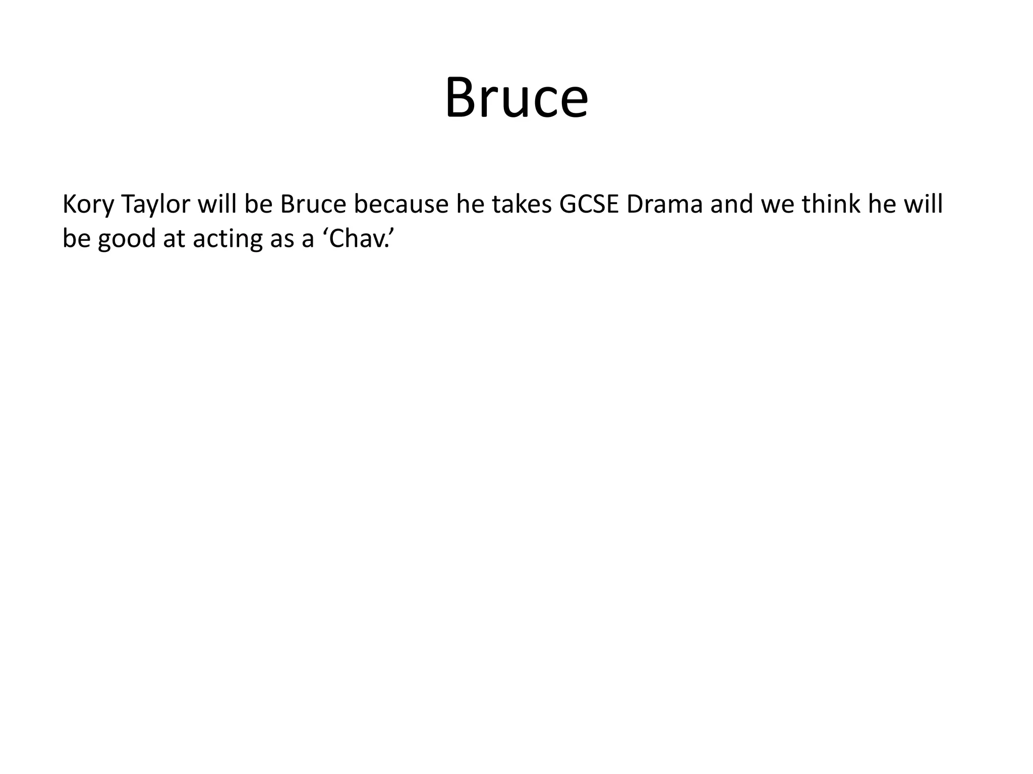 Casting powerpoint | PPT