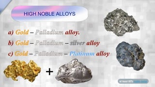 CASTING in prosthodontics and types of casting alloy | PPSX | Chemistry ...