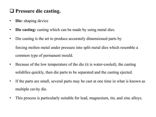 Casting Processes and Defects | PPTX