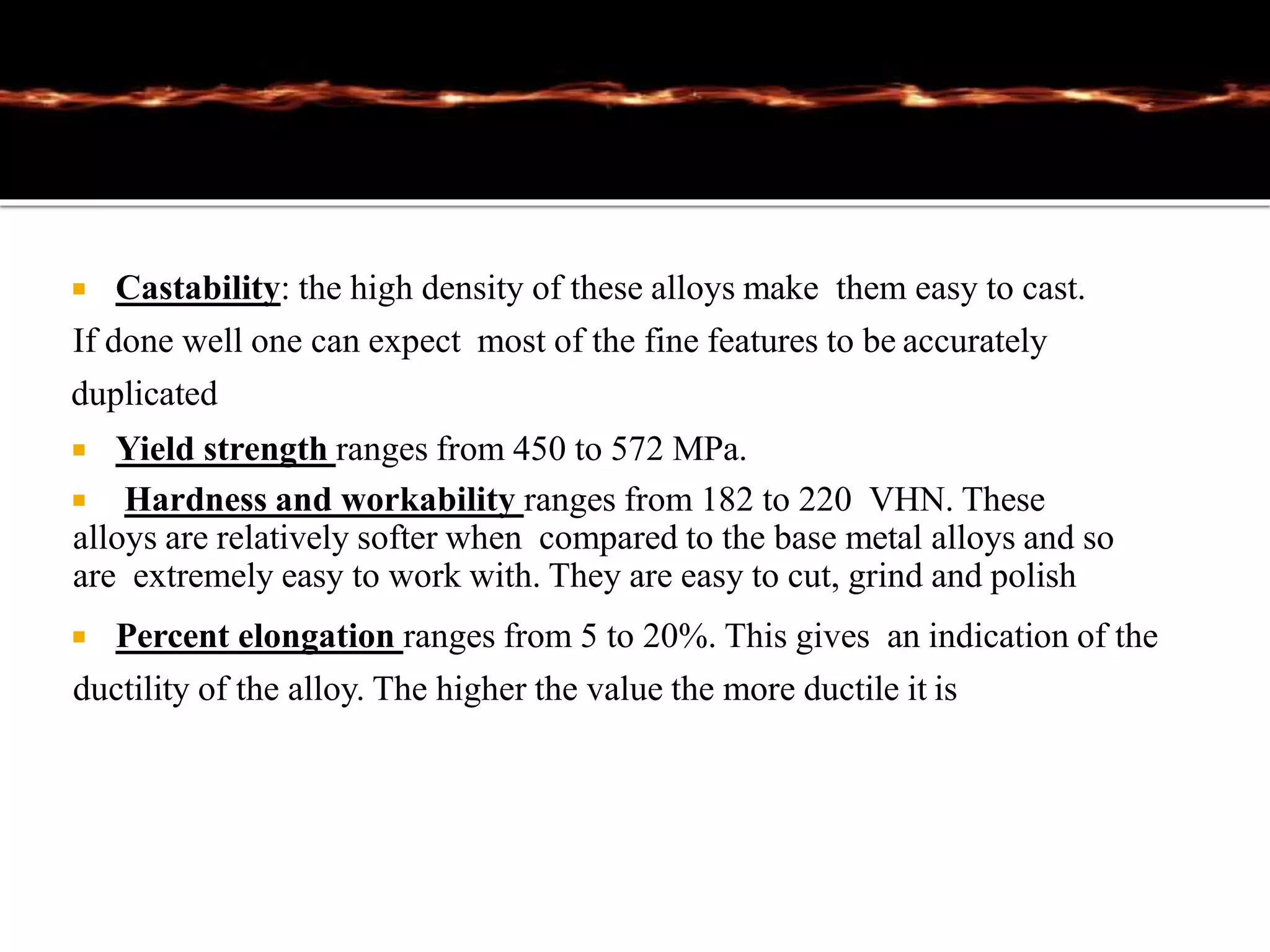 Dental Casting alloys | PPTX