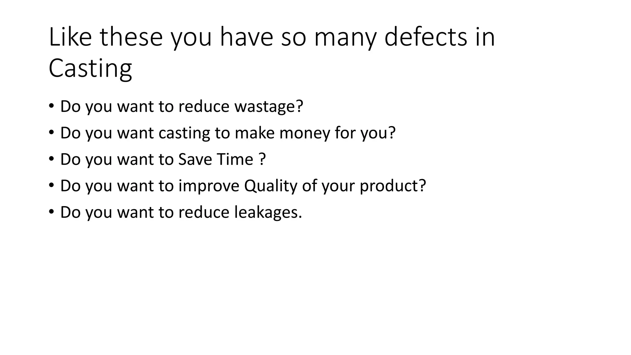 Casting problems | PPT