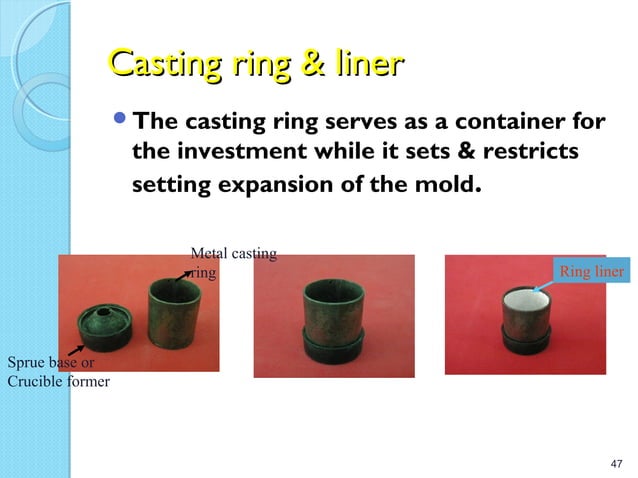 Casting procedures in dentistry | PPT | Jewelry Making | Arts and Crafts