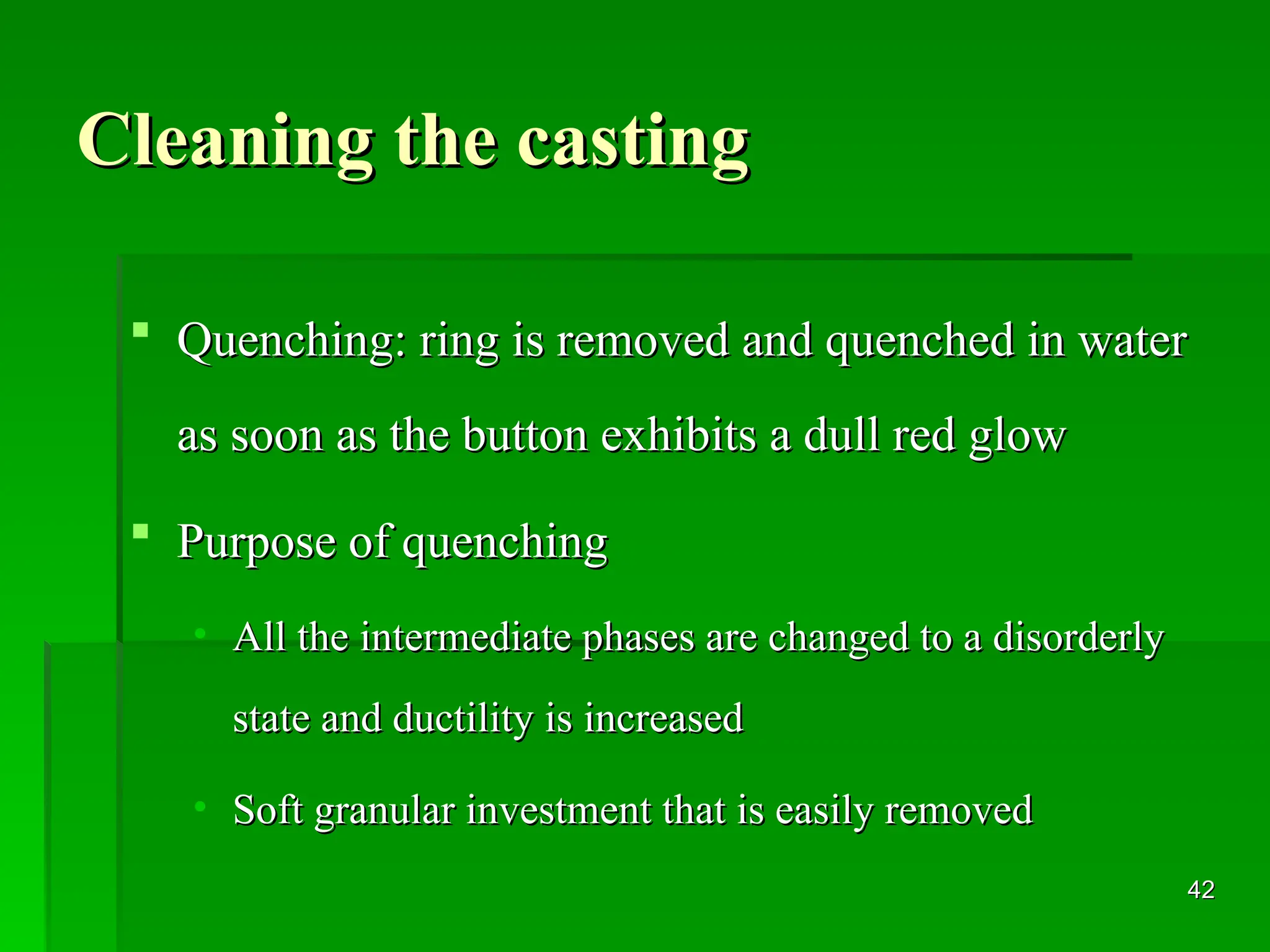 dental CASTING PROCEDURE CASTING PROCEDURE.PPT