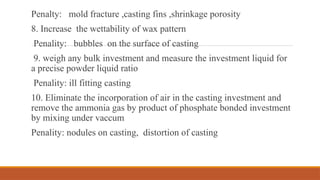Casting procedure defect of indirect restoration .pptx