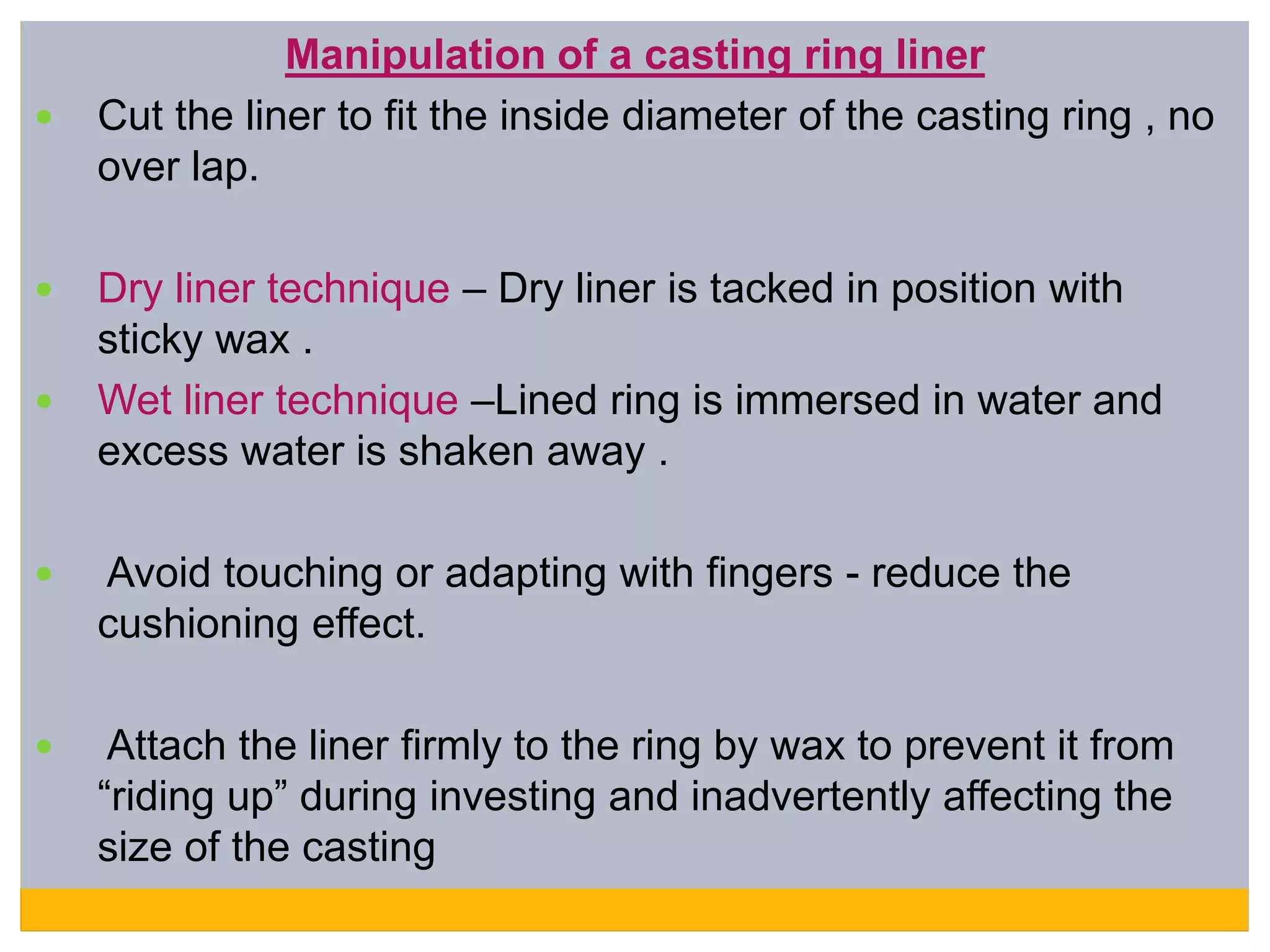 Casting procedures | PPTX