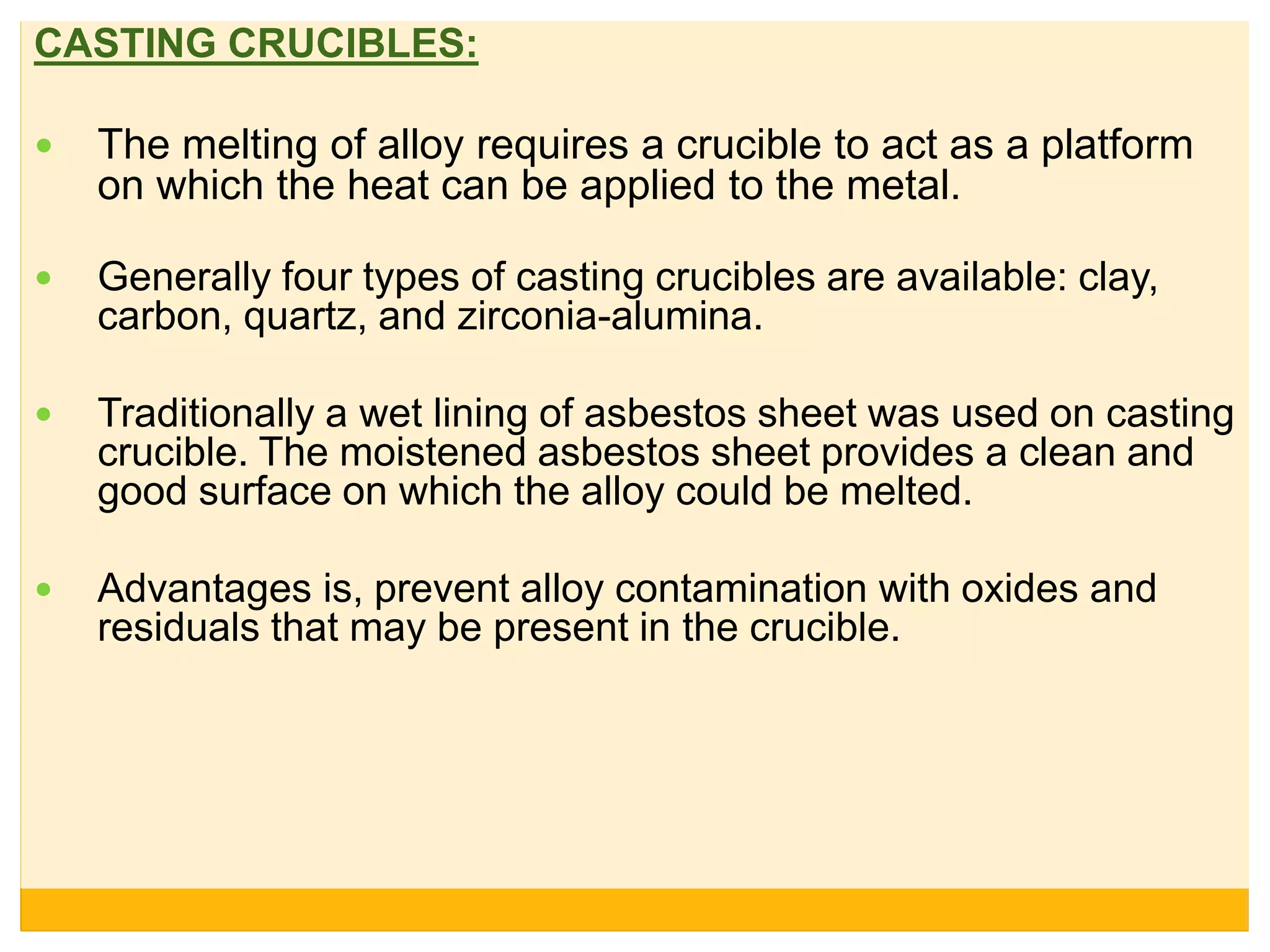 Casting procedures | PPTX