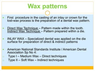 Casting procedures | PPTX