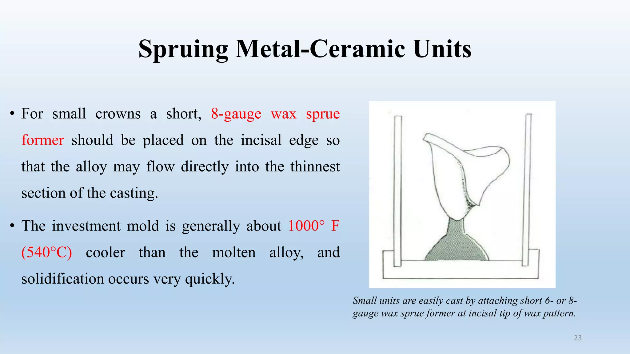 Casting Procedures & Casting Defects in Dentistry | PPTX