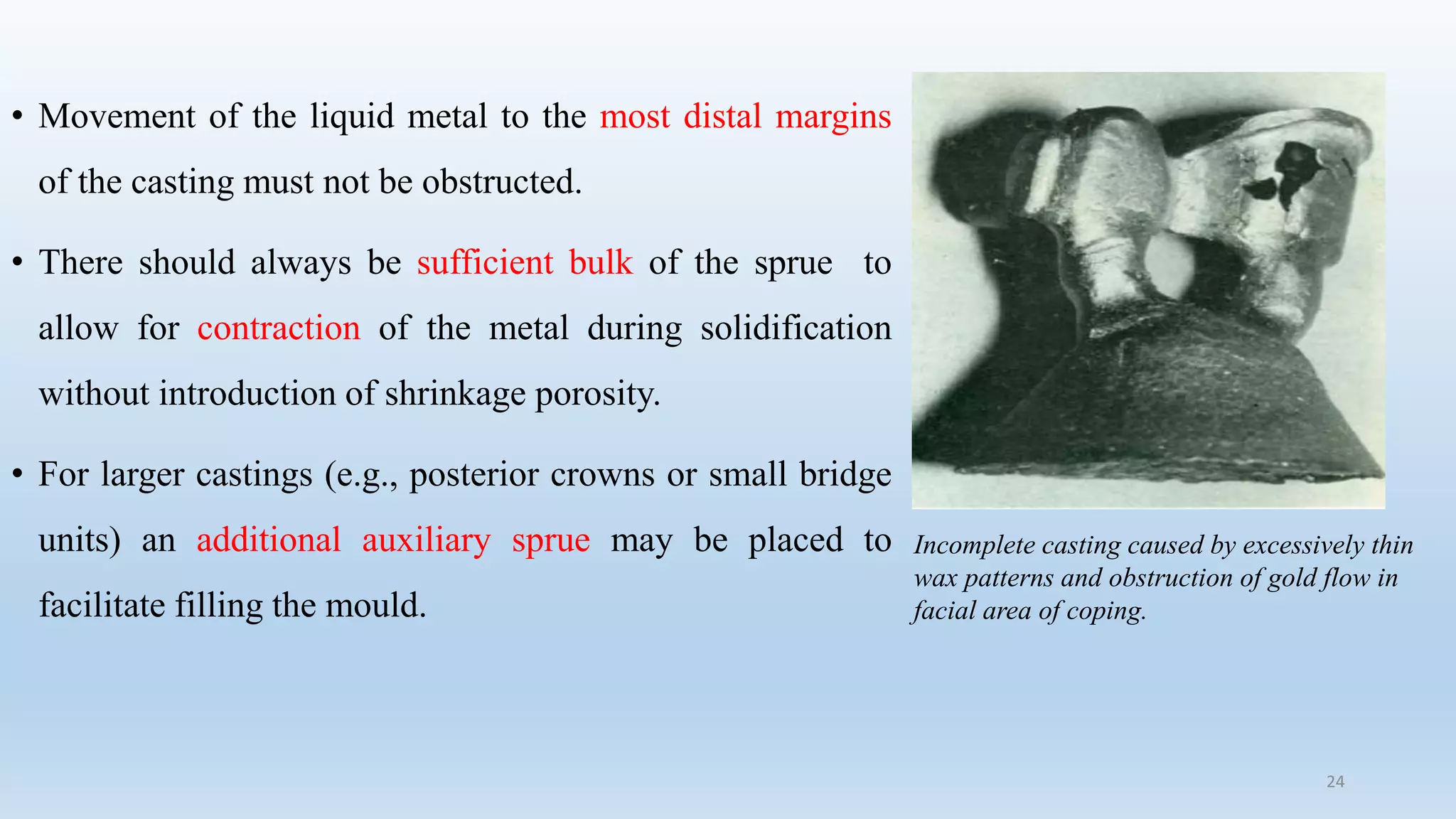 Casting Procedures & Casting Defects in Dentistry | PPTX