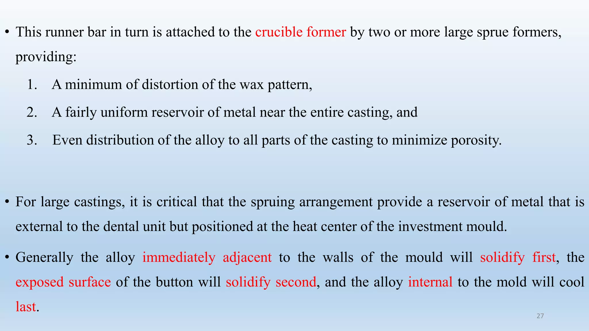 Casting Procedures & Casting Defects in Dentistry | PPTX