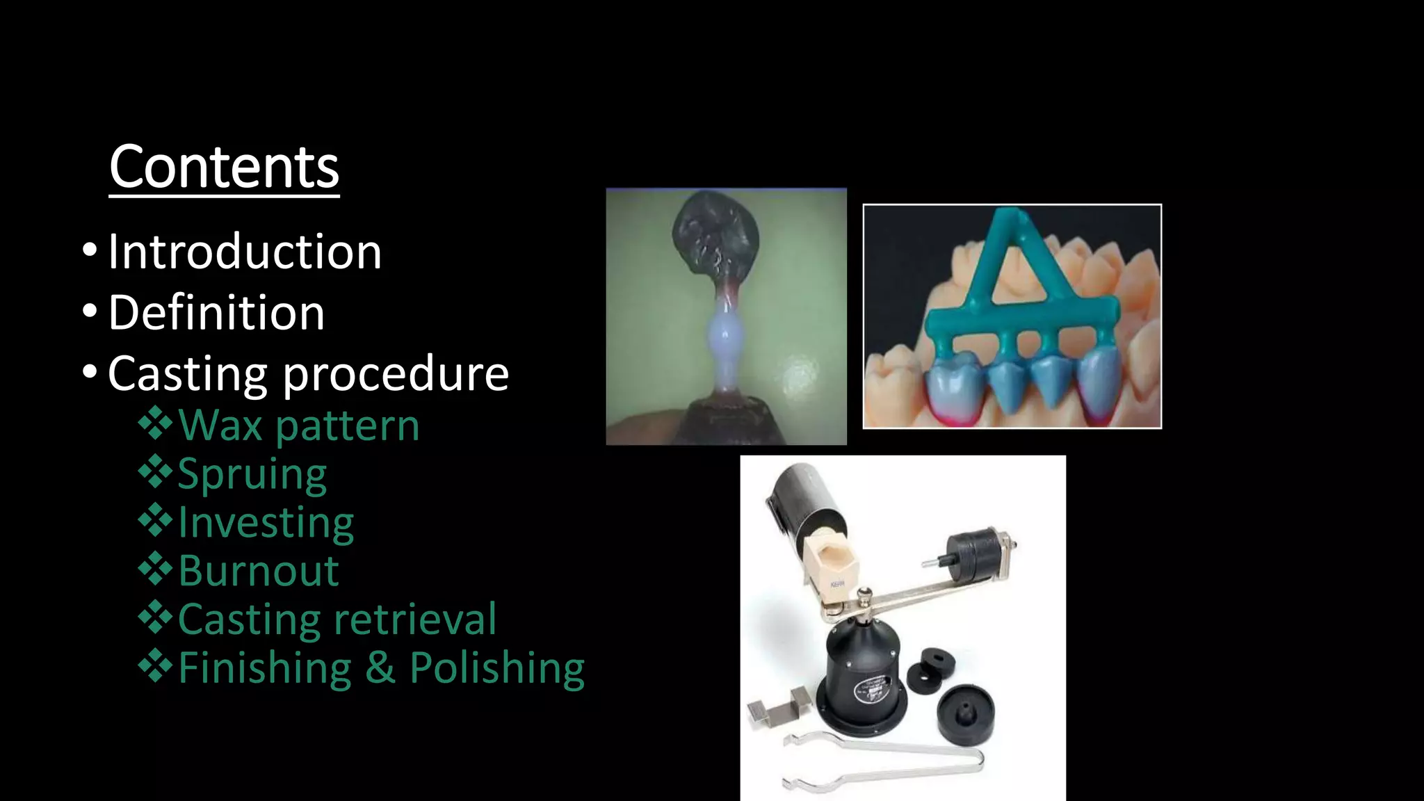 Casting procedures | PPTX