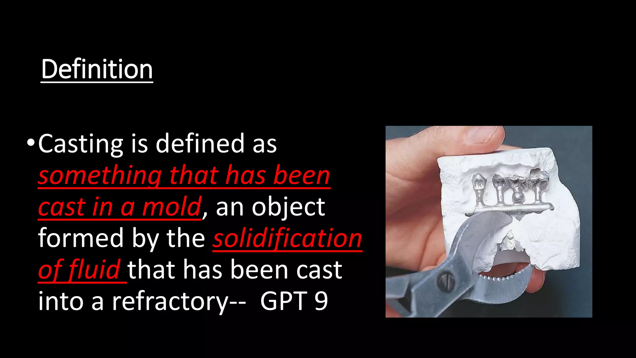 Casting procedures | PPTX