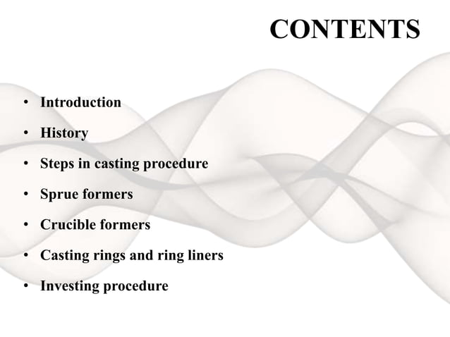 Casting procedures | PPTX