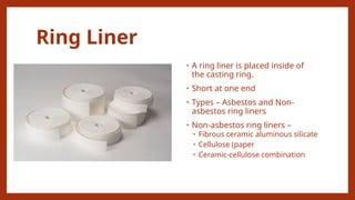 Dental Casting Procedures - Dental Materials | PPTX