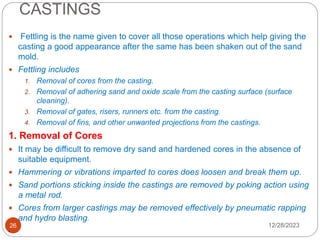 Casting Process and different types of casting defects | PPTX