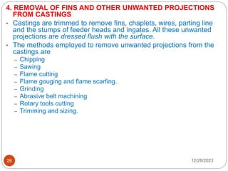 Casting Process and different types of casting defects | PPTX