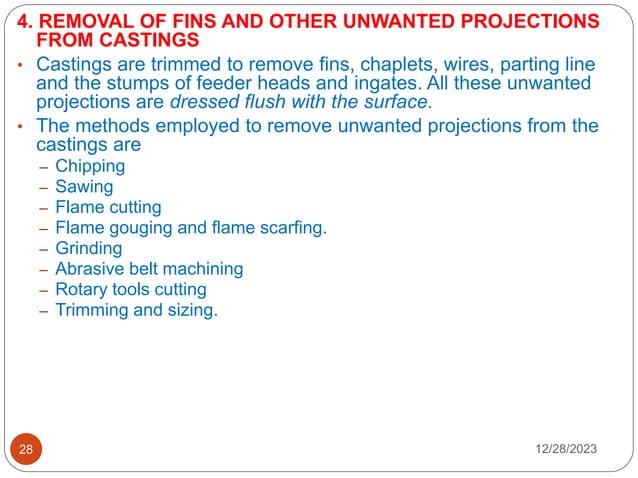 Casting Process and different types of casting defects | PPTX | Physics ...