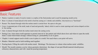 Casting process and sand casting terminology | PPTX