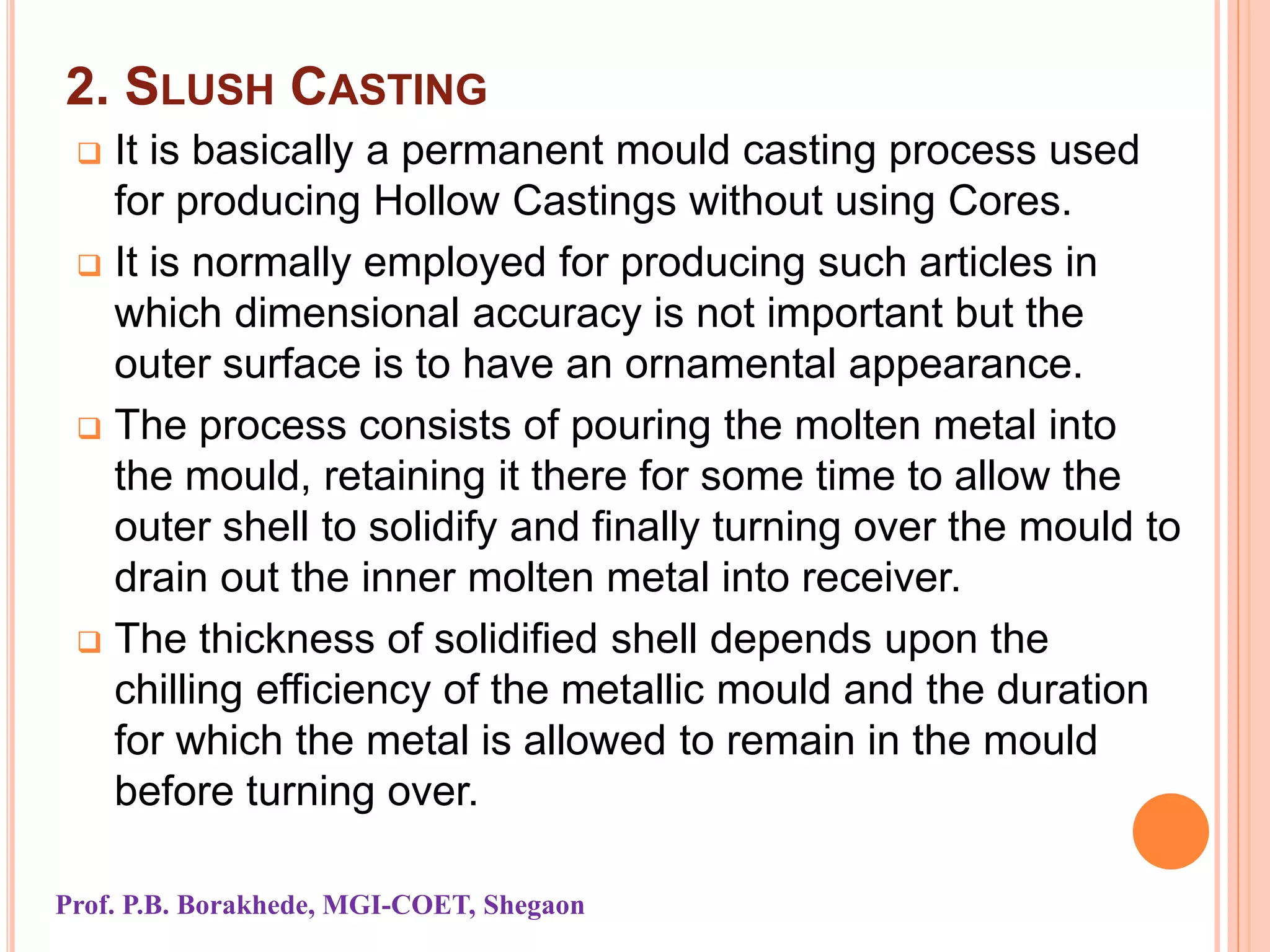 Casting processes and defects | PPSX