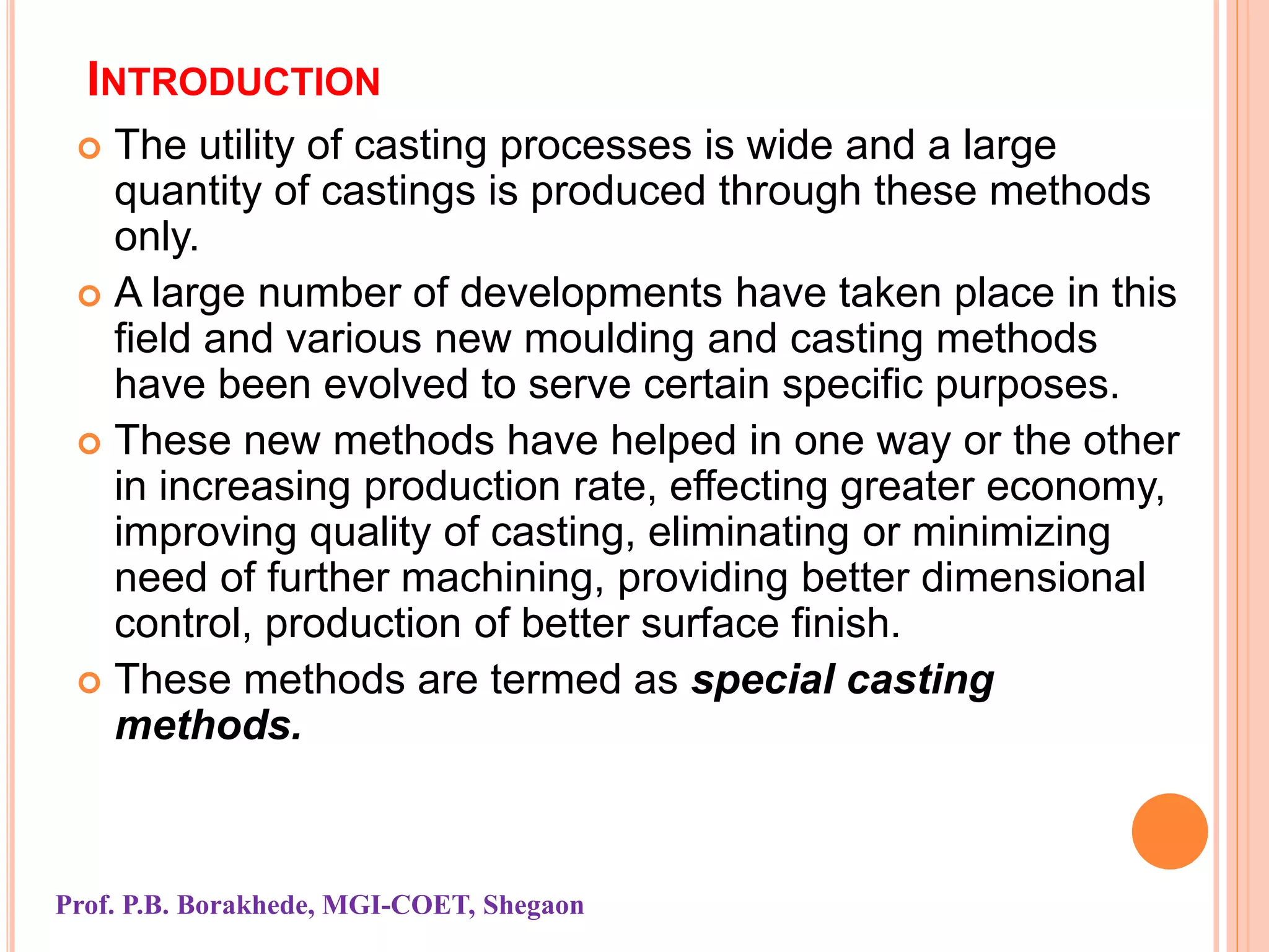 Casting processes and defects | PPSX