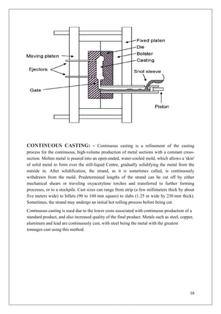 Casting process and moulding process file for trainning report complet ...