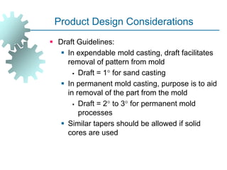 Introduction to Casting Processes in Manufacturing | PPT