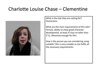 Casting Profiles | PPTX