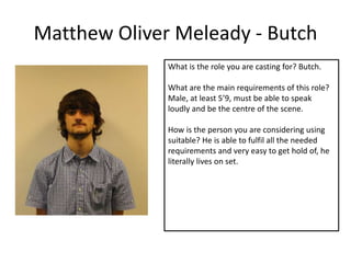 Casting Profiles | PPTX