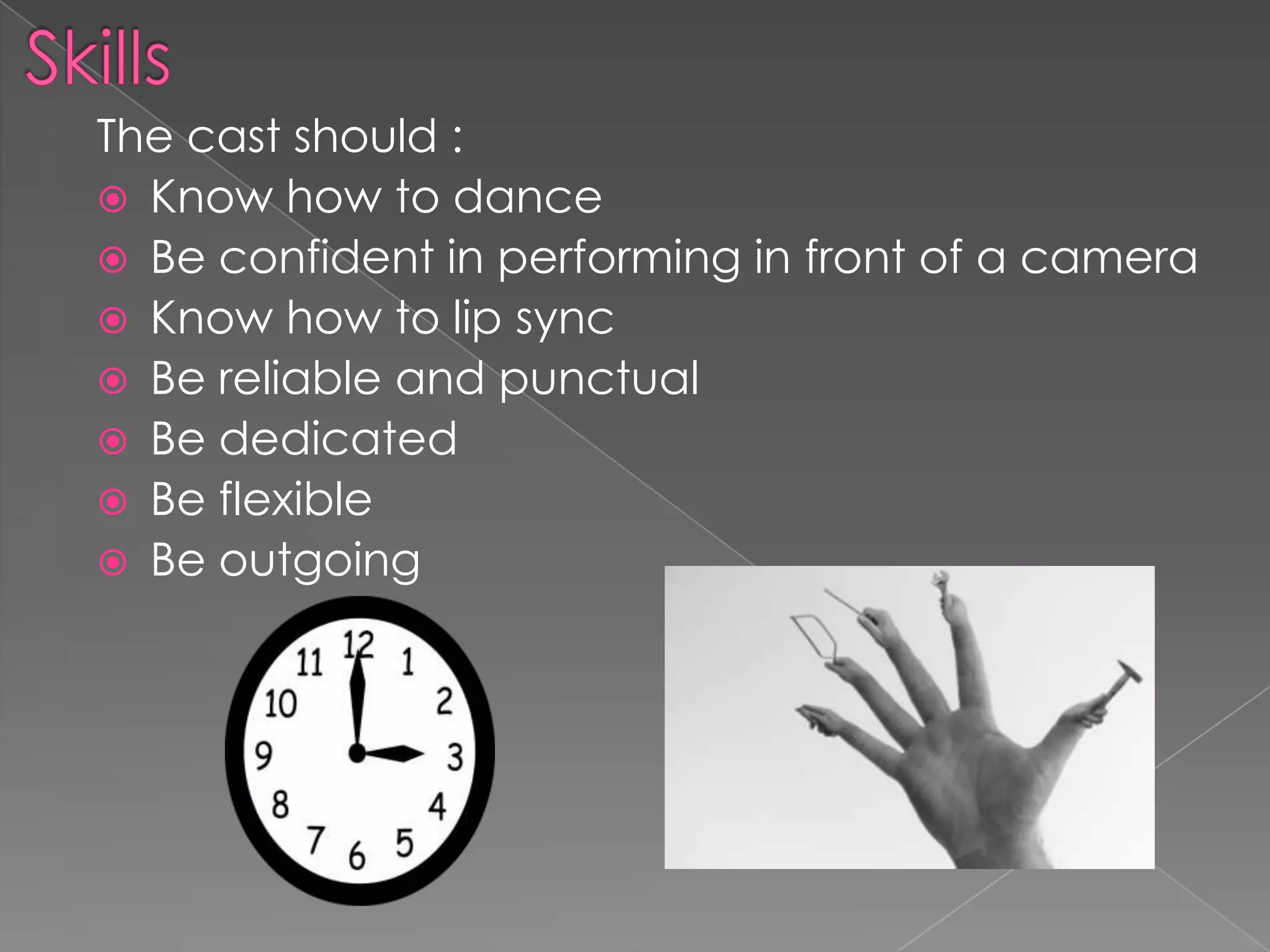 Casting requirements | PPT