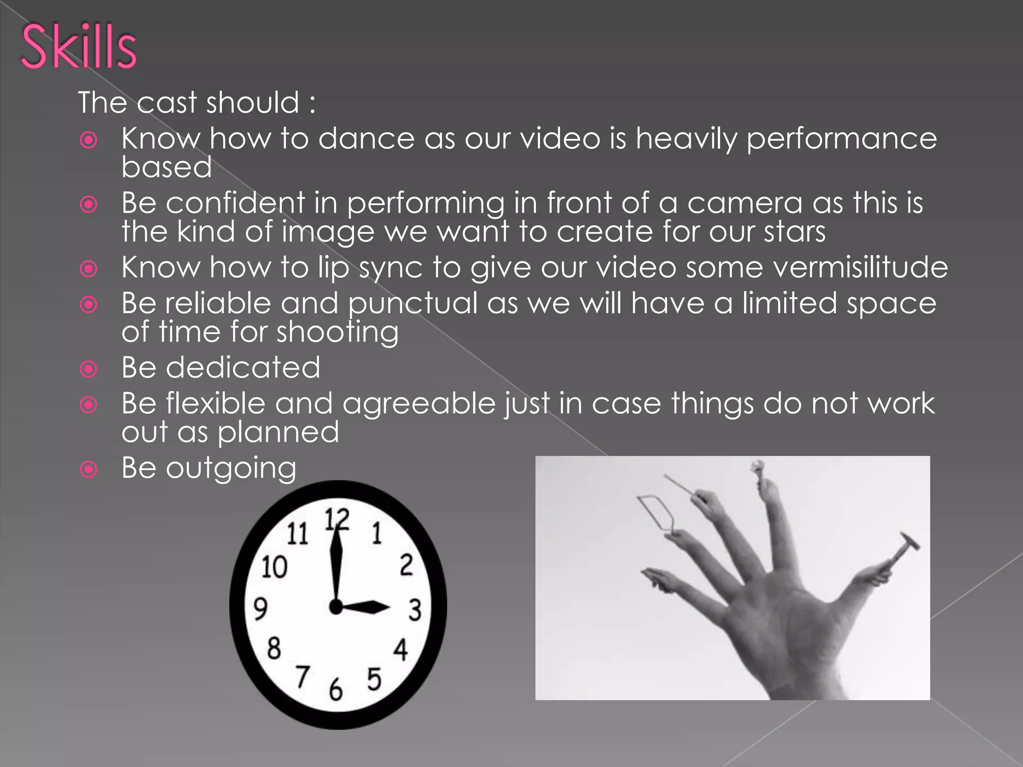 Casting requirements | PPTX