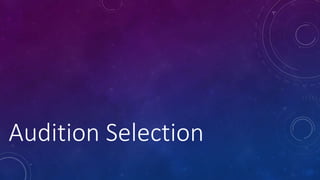 Casting Session: Audition Report | PPT