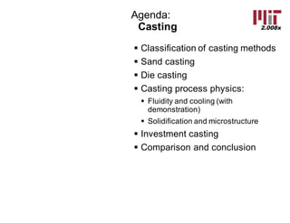 Casting (MIT 2.008x Lecture Slides) | PDF