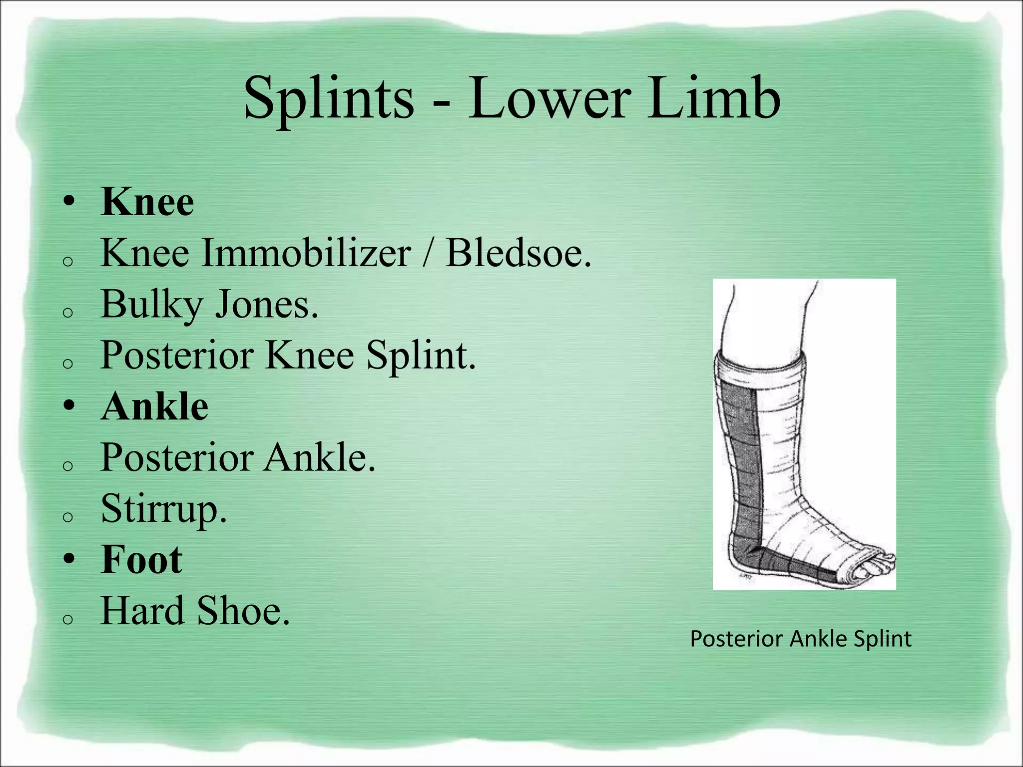 Casting and splinting | PPT
