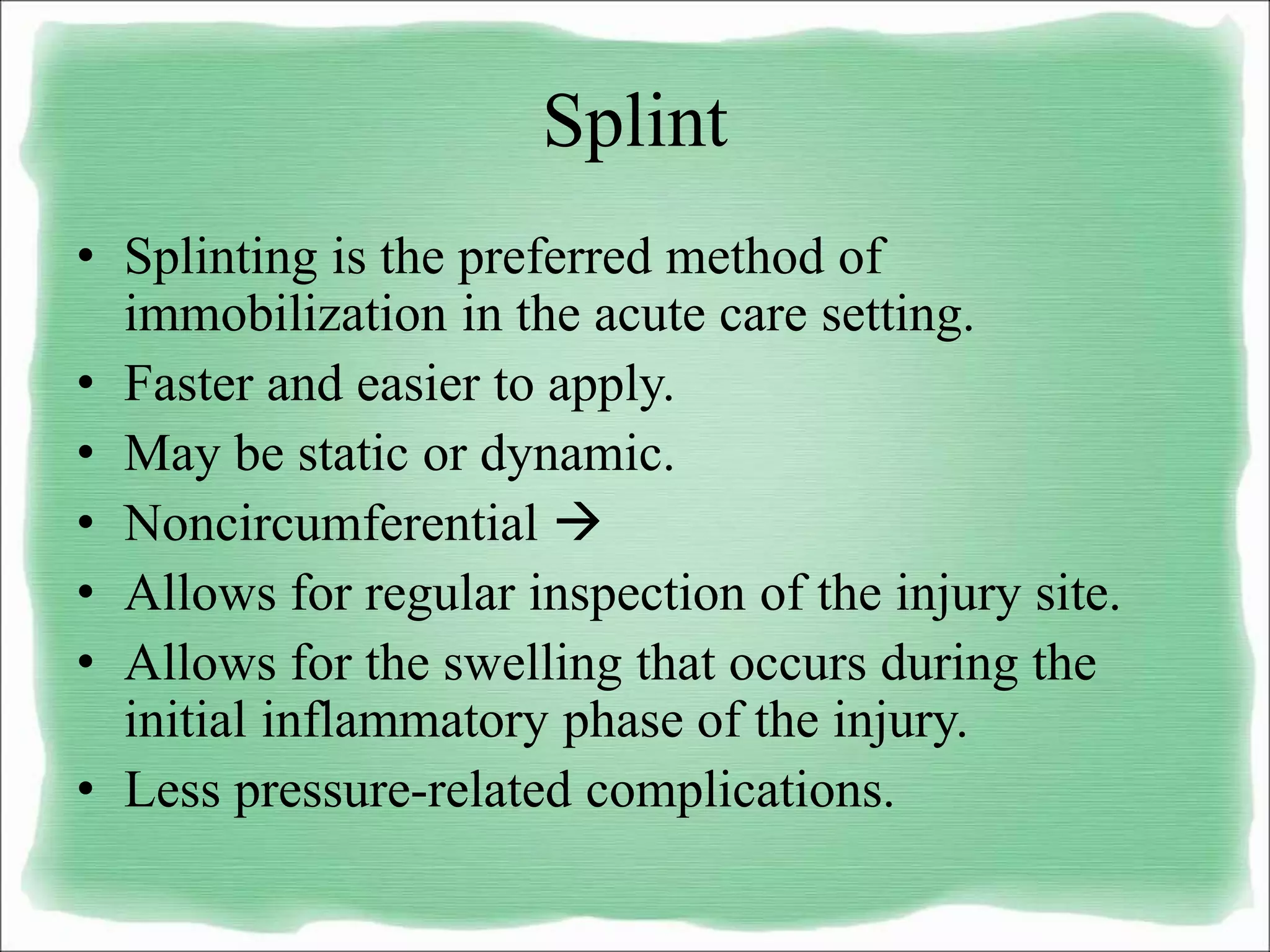 Casting and splinting | PPT